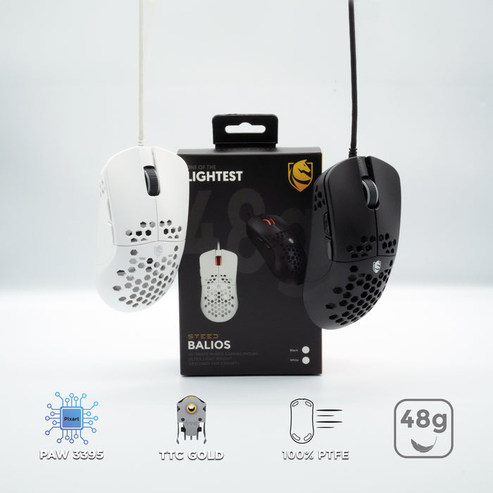 BALIOS | Ultralight Wired Gaming Mouse. 48g.